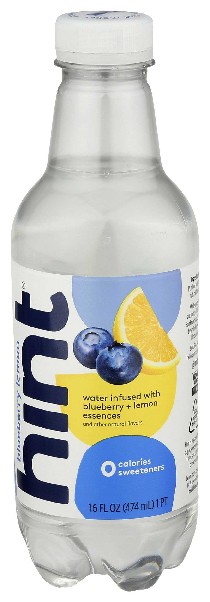 Hint Blueberry Lemon Essence Water, 16 Fluid Ounce -- 12 per case