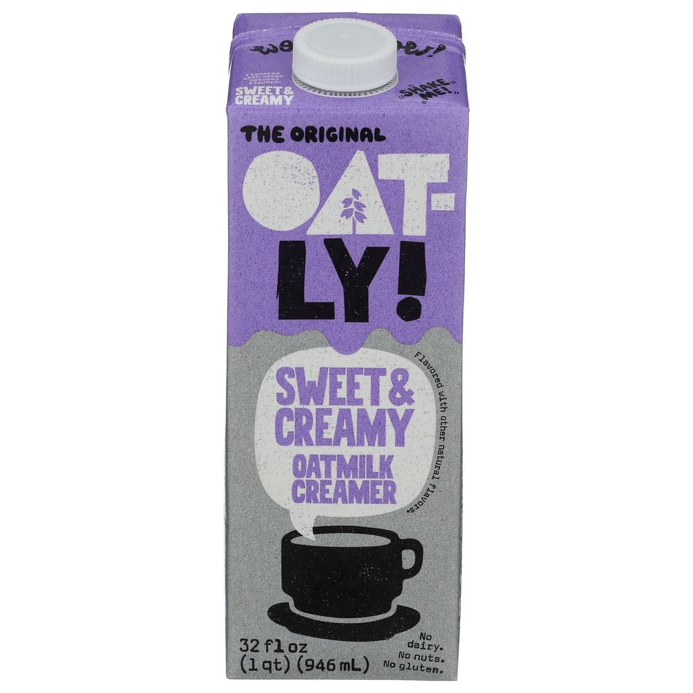Oatly Original Sweet and Creamy Oatmilk Creamer, 32 Fluid Ounce -- 6 ...