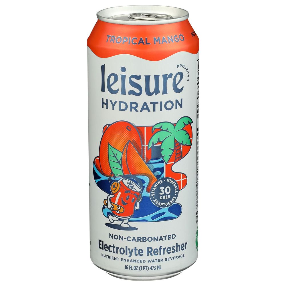 Leisure Tropical Mango Hydration Electrolyte Refresher Water, 16 Fluid ...