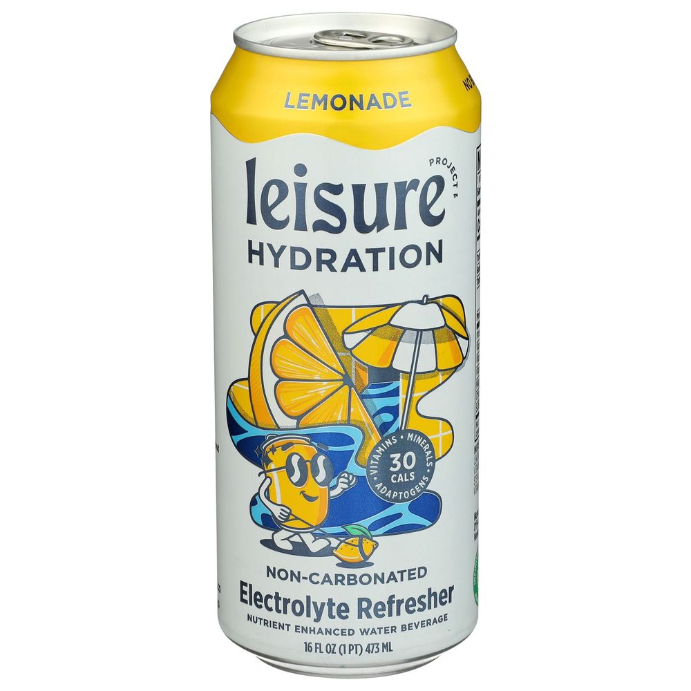 Leisure Lemonade Hydration Electrolyte Refresher Water, 16 Fluid Ounce ...