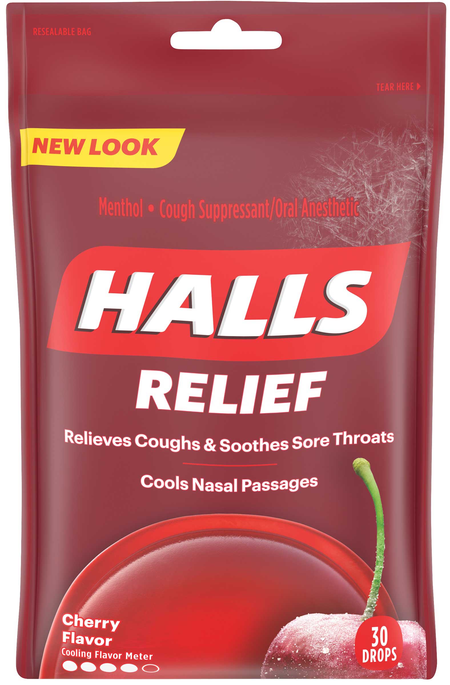 Halls Mixed Flavor Cough Relief Drops - 30 pieces per pack -- 72 per ...