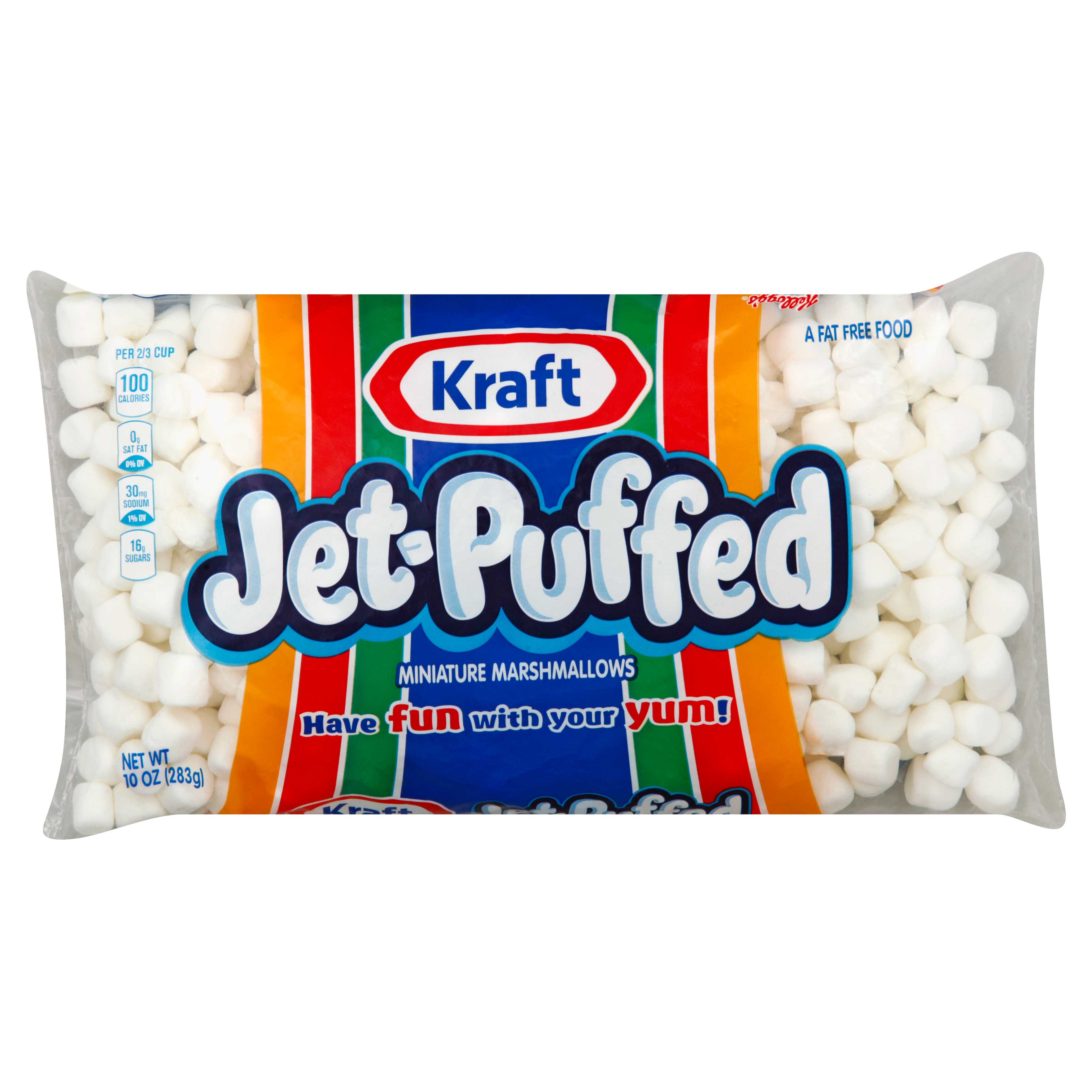 Kraft Jet Puffed Miniature Marshmallows, 10 Ounce -- 18 per case.