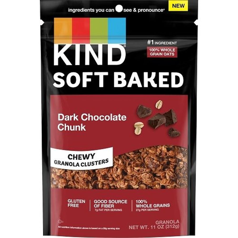 Kind Healthy Snacks Double Dark Chocolate Granola Cluster, 11 Ounce ...