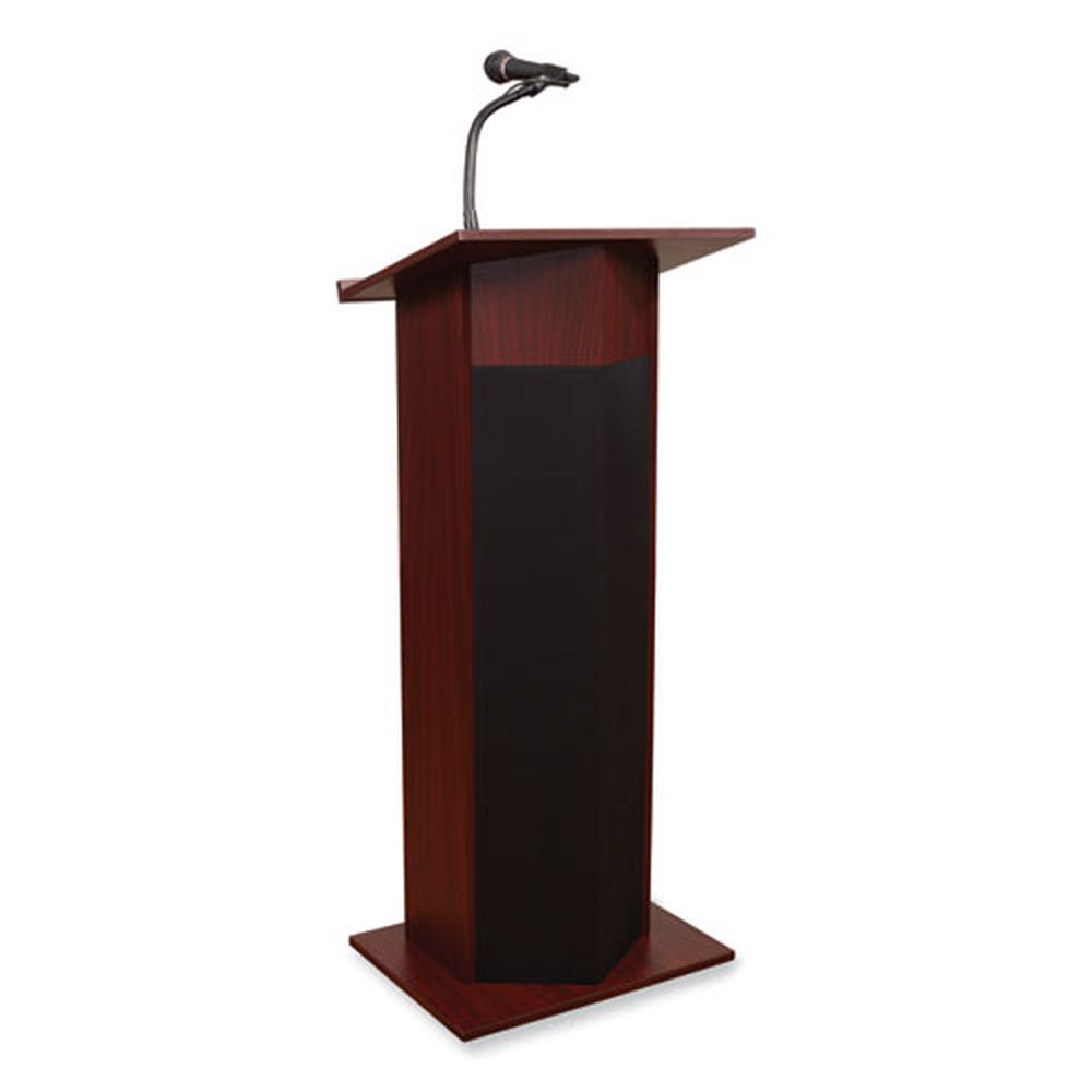 Oklahoma Sound Mahogany Power Plus Lectern, 22 x 17 x 46 inch ...
