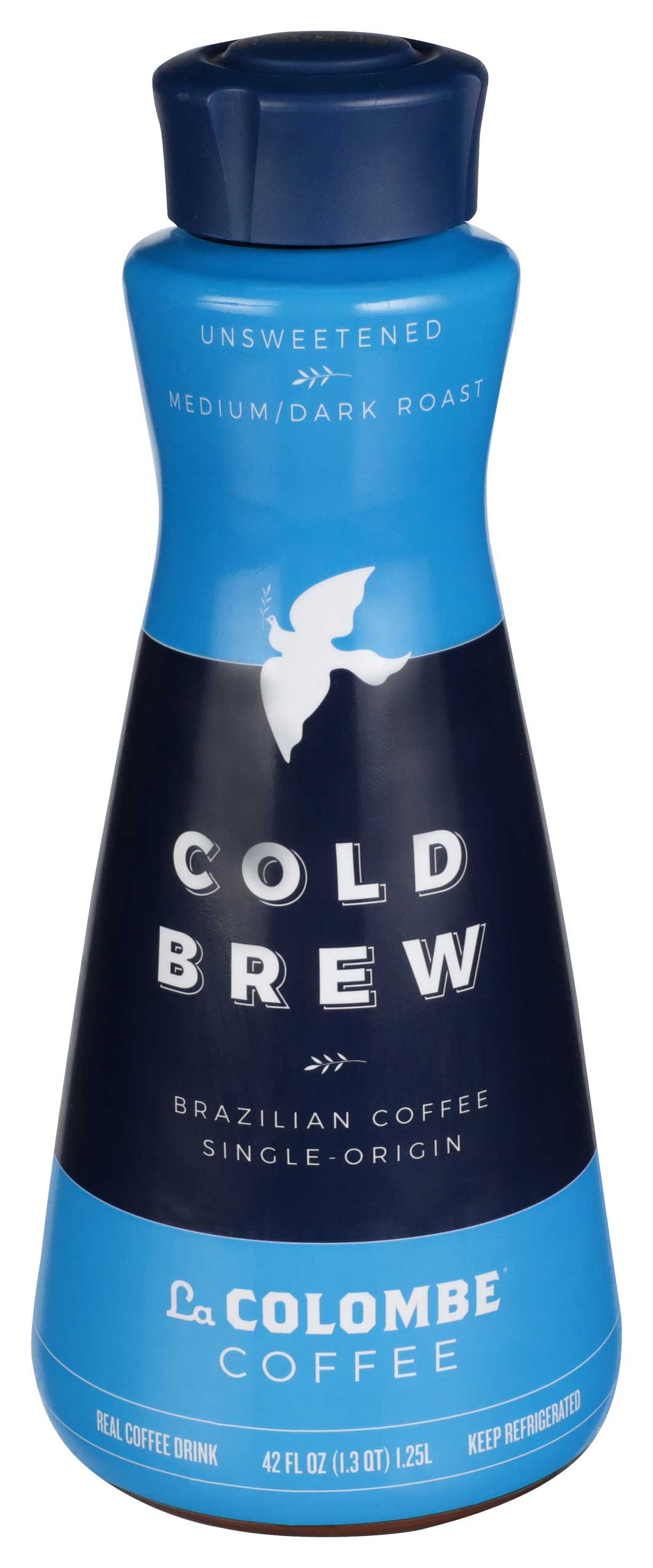 La Colombe Unsweetened Dark Roast Brazillian Cold Brew Coffee, 42 Fluid ...