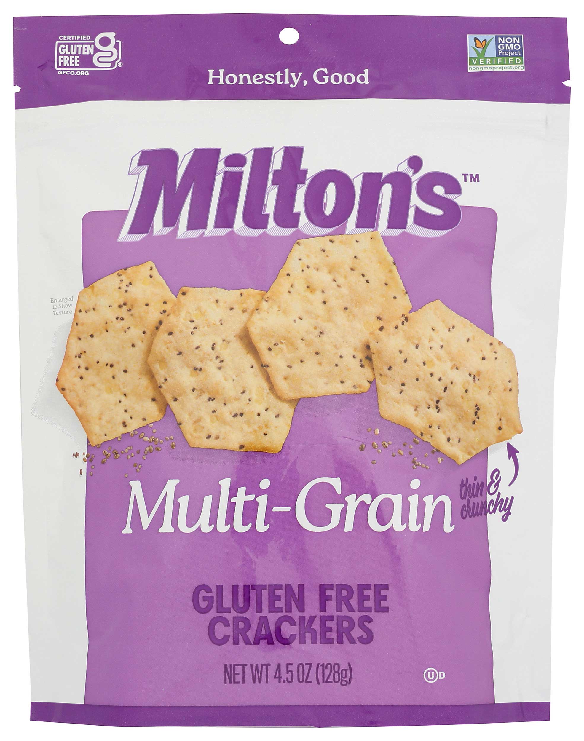 Miltons Multi Grain Cracker, 4.5 Ounce -- 6 per case.