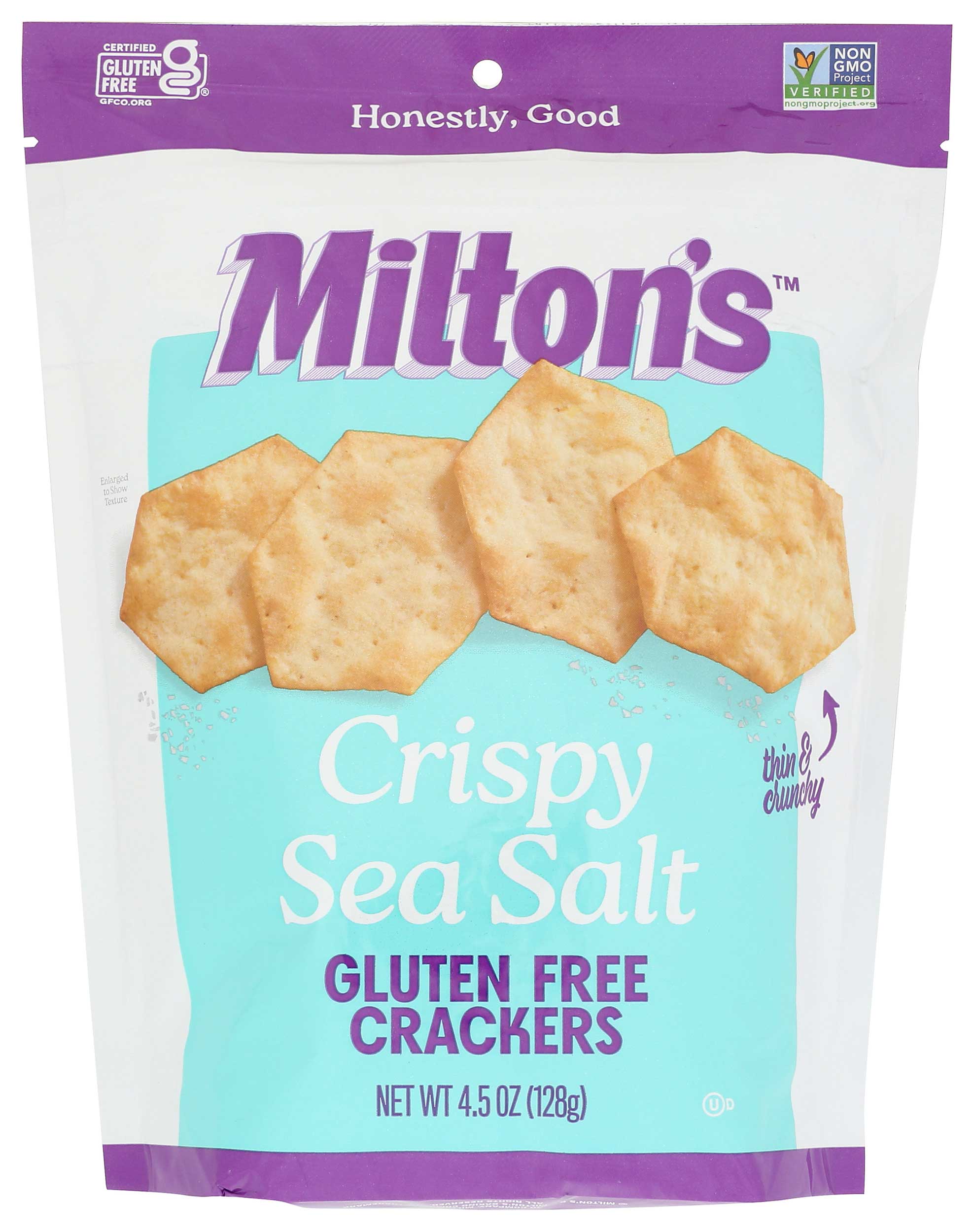Miltons Crispy Sea Salt Cracker, 4.5 Ounce -- 6 per case