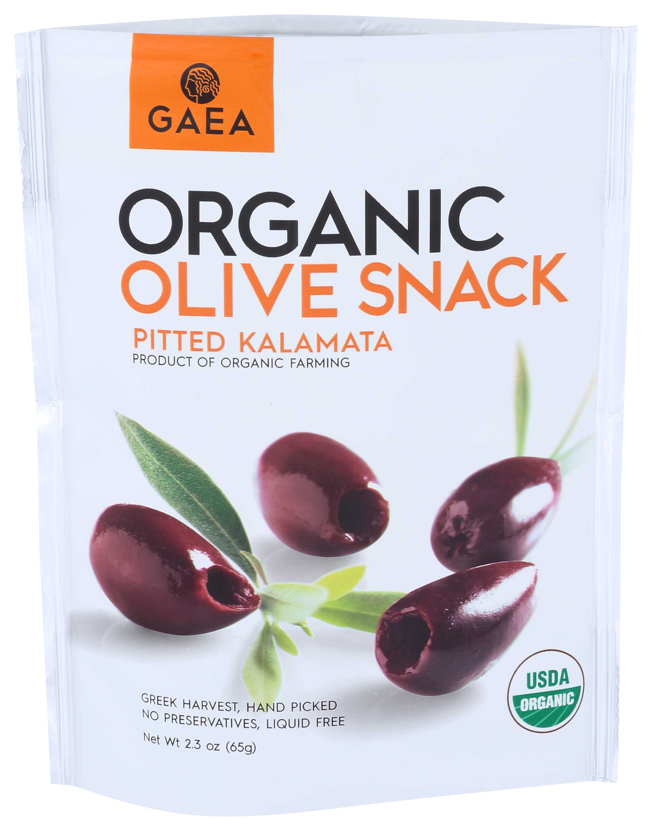 Gaea Organic Olive Snack Pitted Kalamata Olives Case | FoodServiceDirect