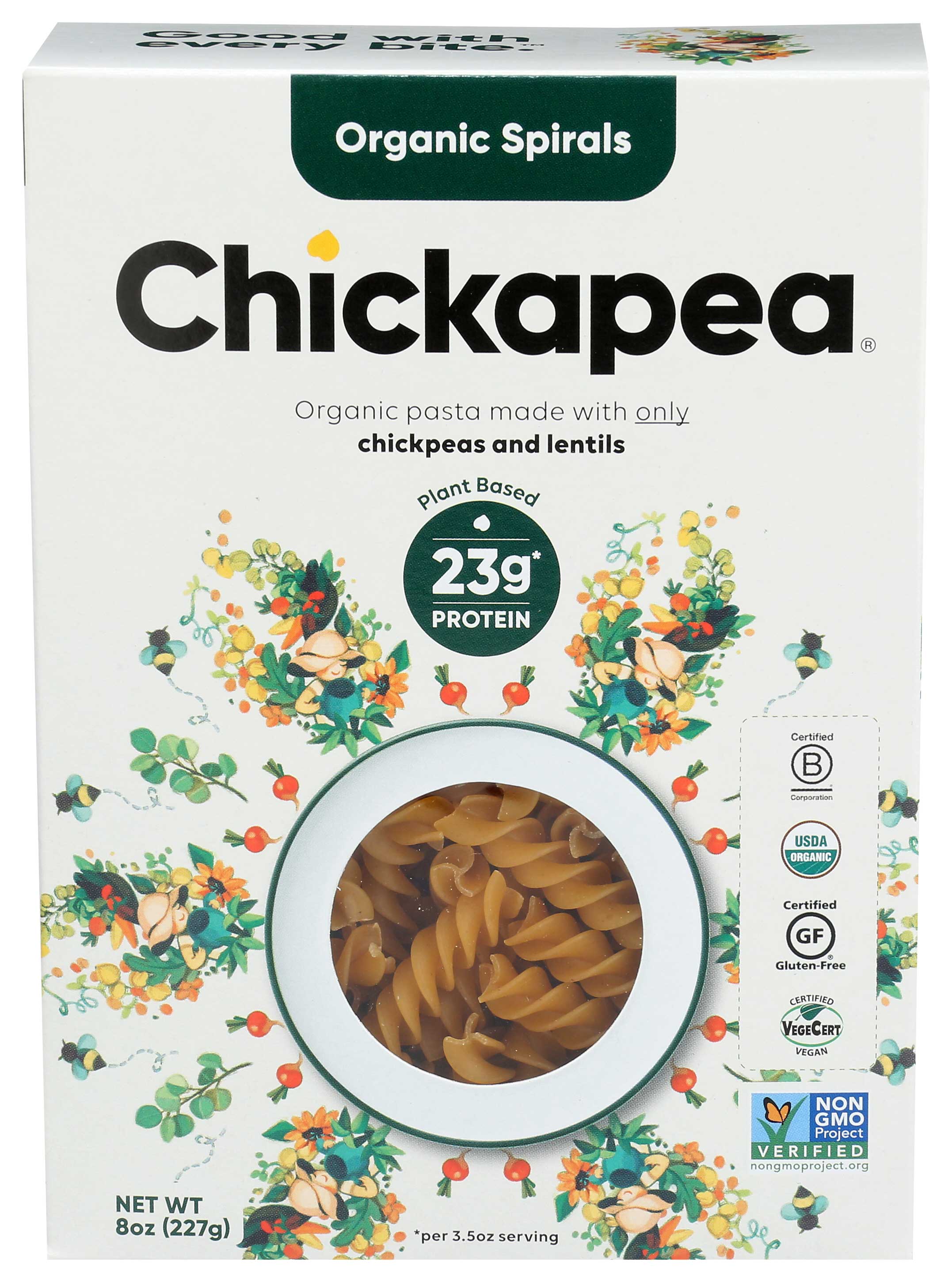 Chickapea Chickpeas and Lentils Spiral Pasta Case | FoodServiceDirect