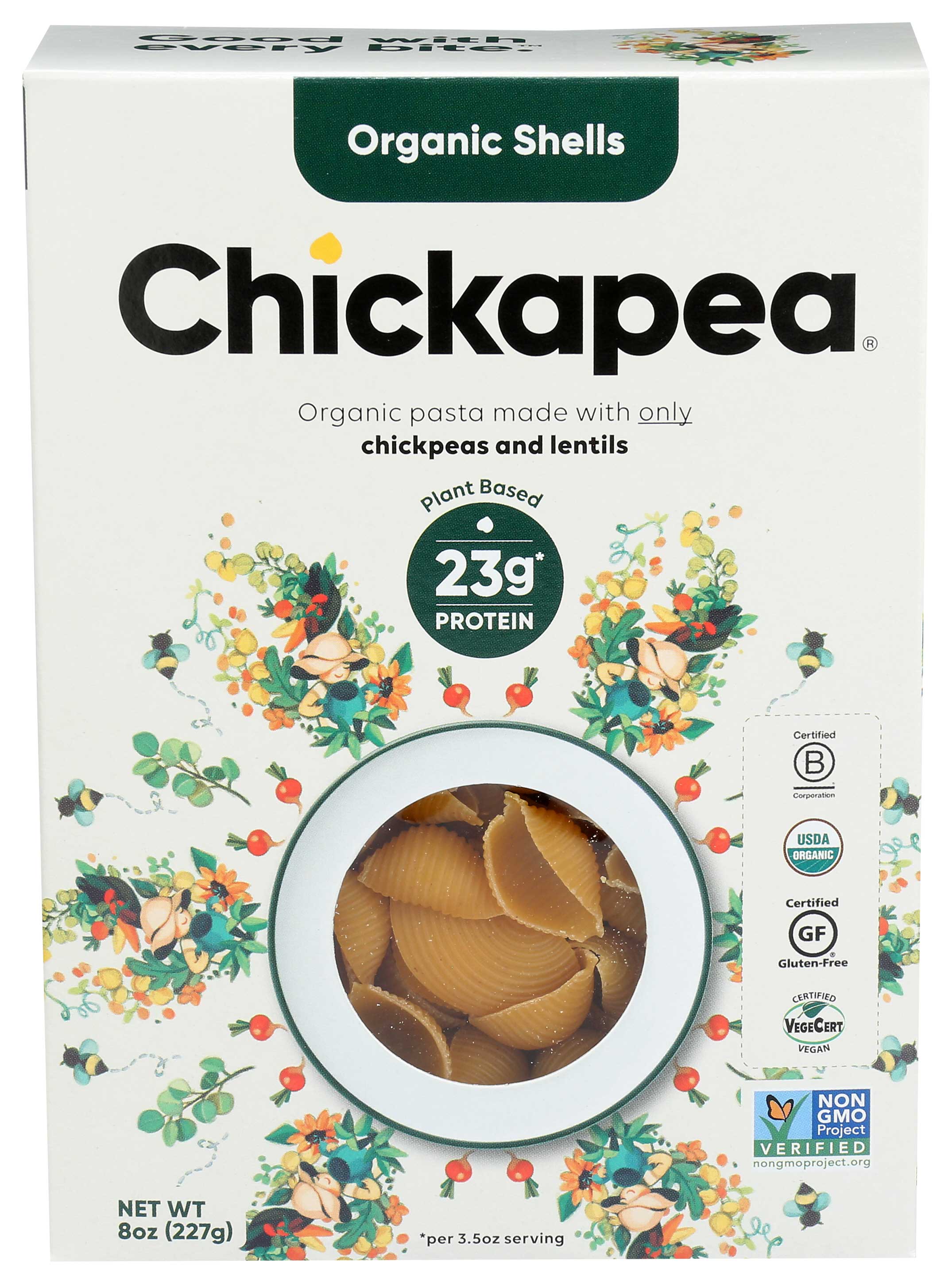 Chickpea Organic Chickpeas Lentils Shells Pasta Case | FoodServiceDirect