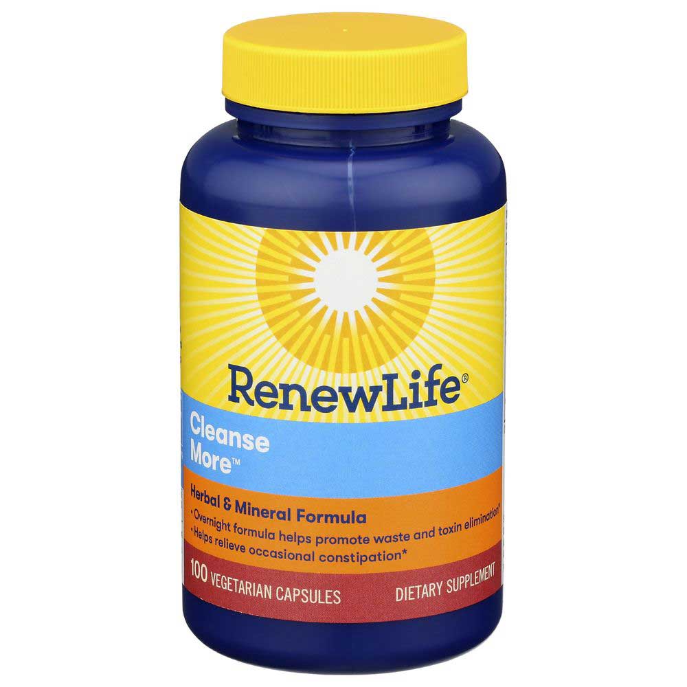 RenewLife Cleanse More Herbal and Mineral Formula Capsule, 100 ...