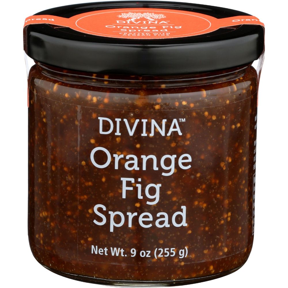 Divina Orange Fig Spread, 9 Ounce -- 12 per case