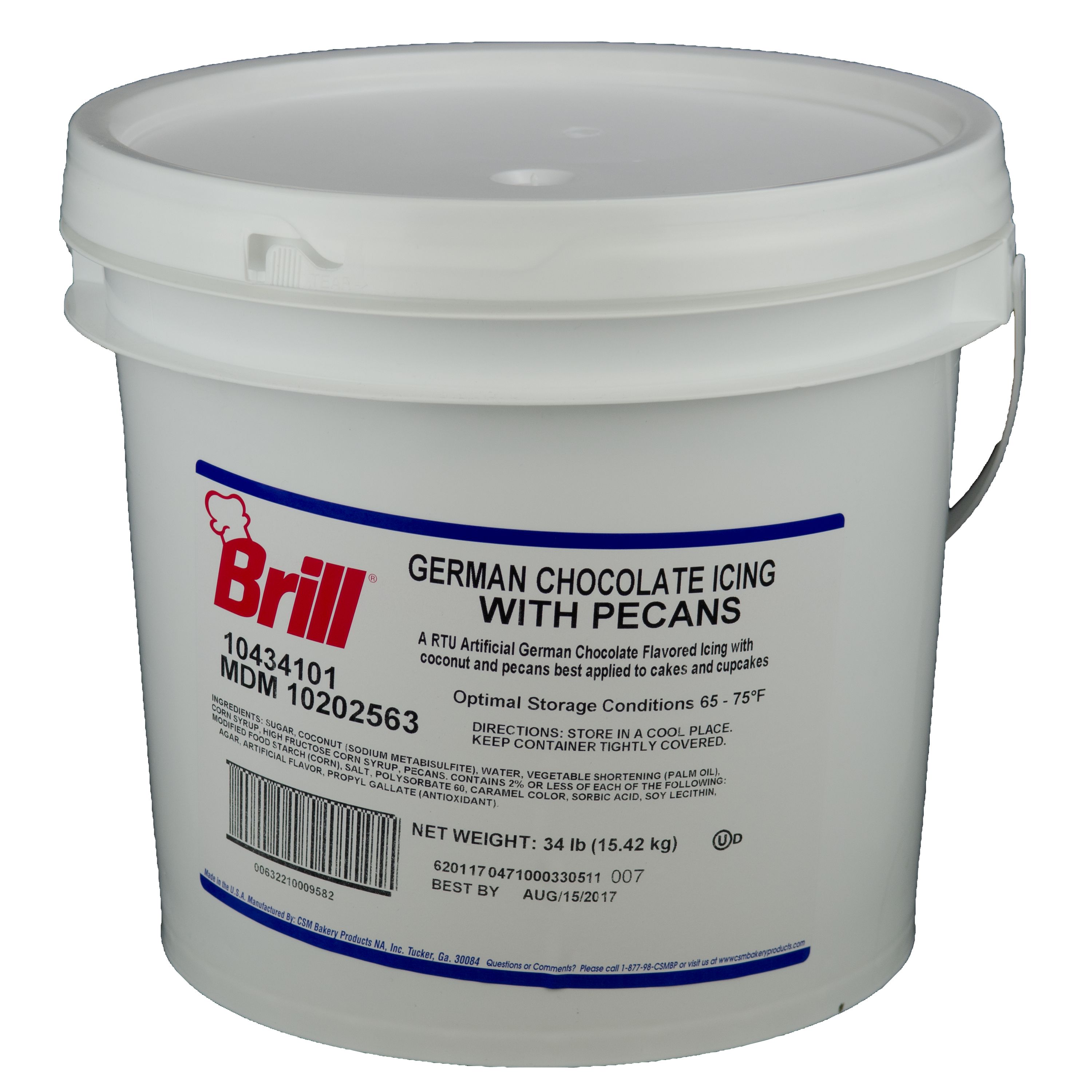 Brill German Chocolate Icing with Pecans Case | FoodServiceDirect