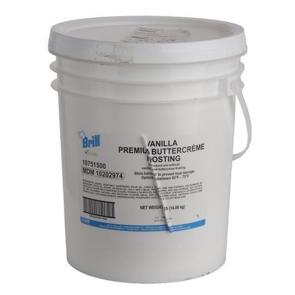 Brill Vanilla Buttercreme Frosting, 31 Pound
