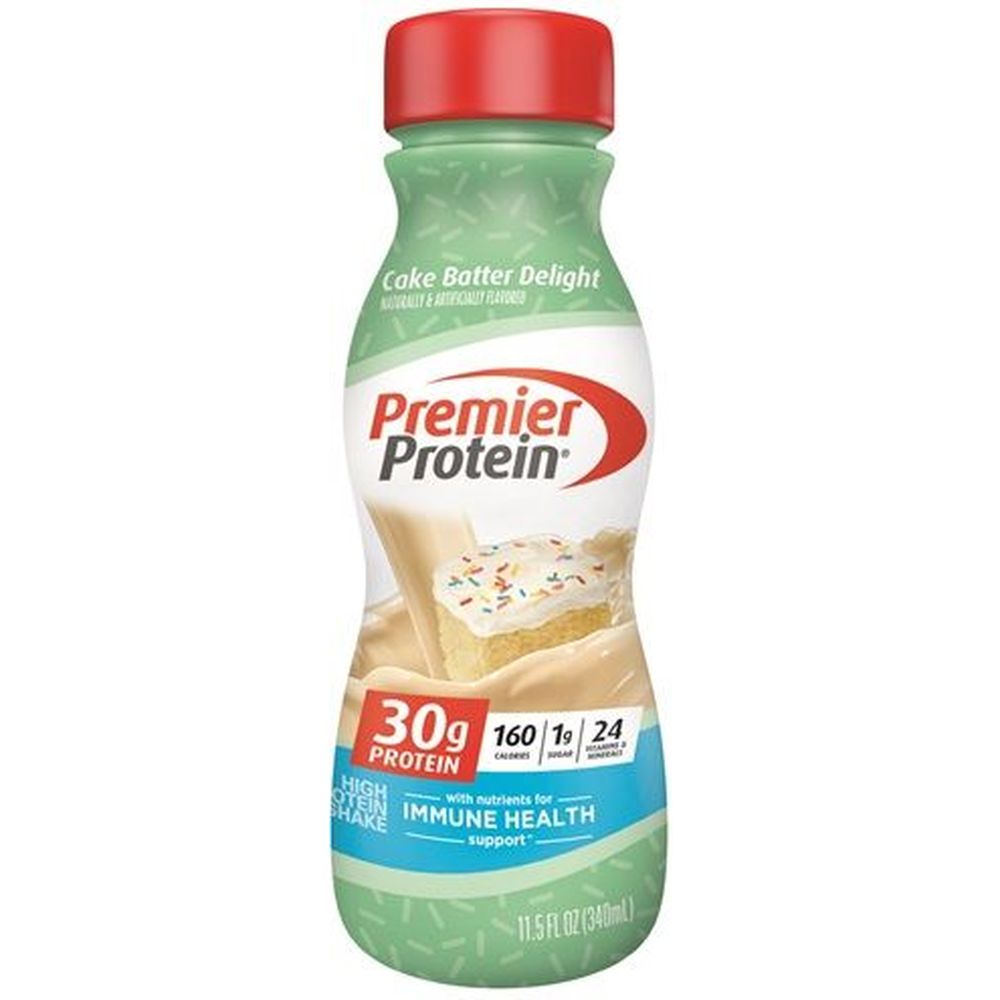 Premier Protein Cake Batter Delight Protein Shake, 11.5 Fluid Ounce ...