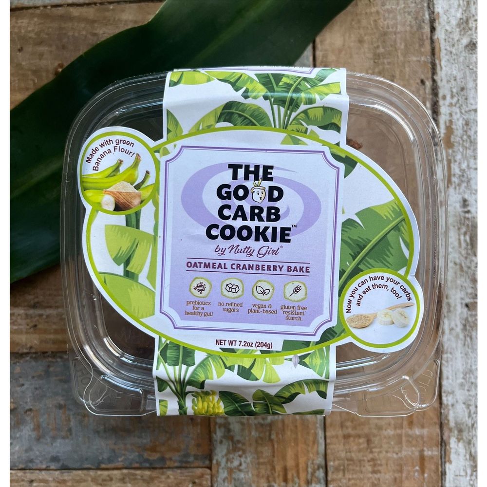 Nutty Girl The Good Carb Cookie Oatmeal Cranberry Bake, 7.2 Ounce -- 12 per case