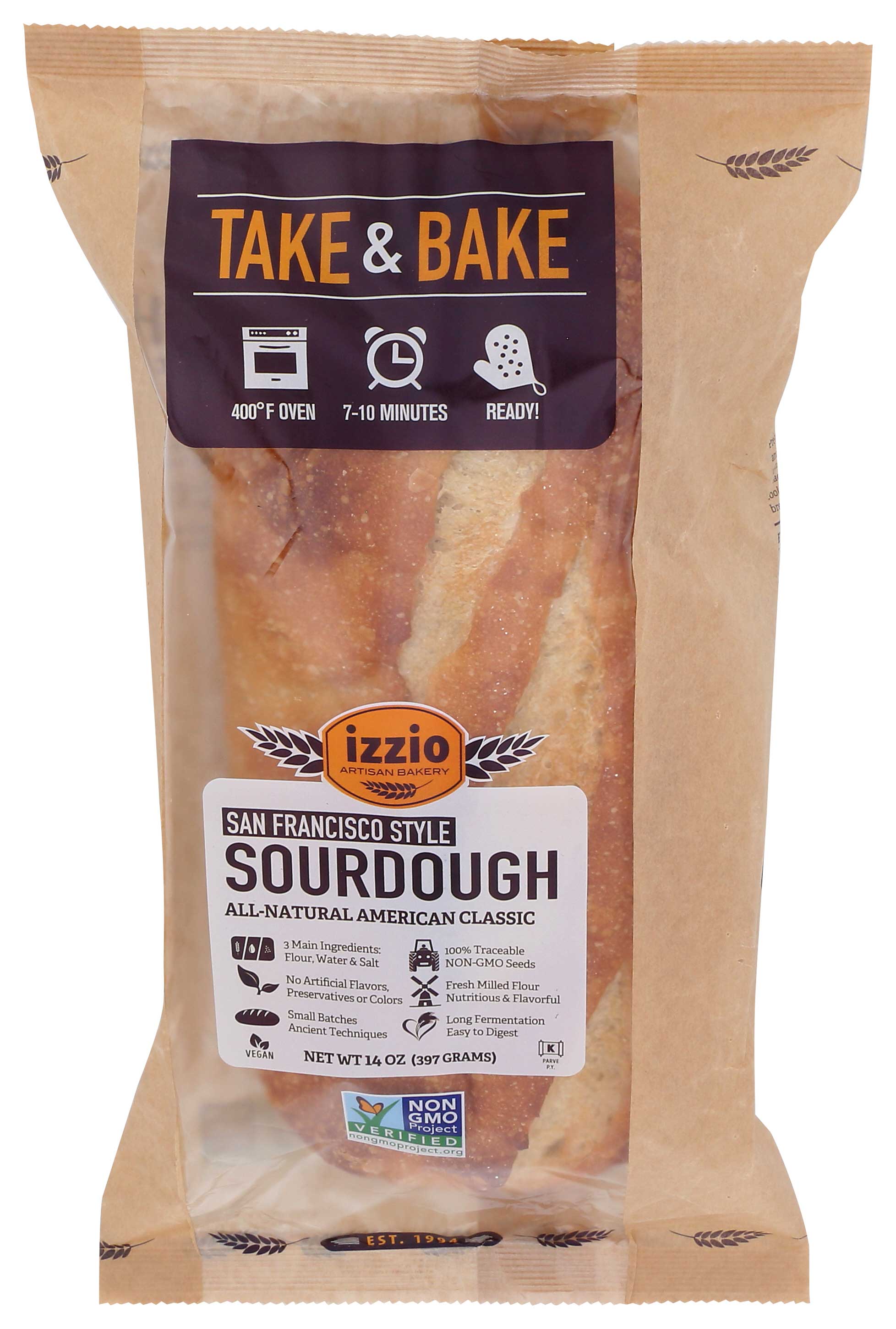 Izzio Take and Bake Sourdough Bread Case | FoodServiceDirect