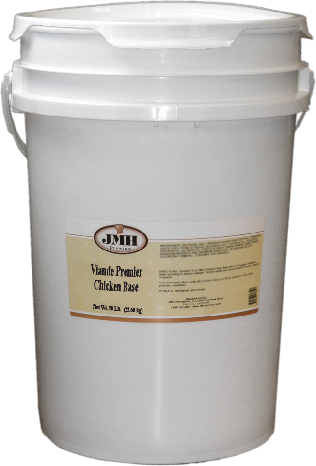 JMH Premium No Msg Viande Premier Chicken Base, 50 Pound.