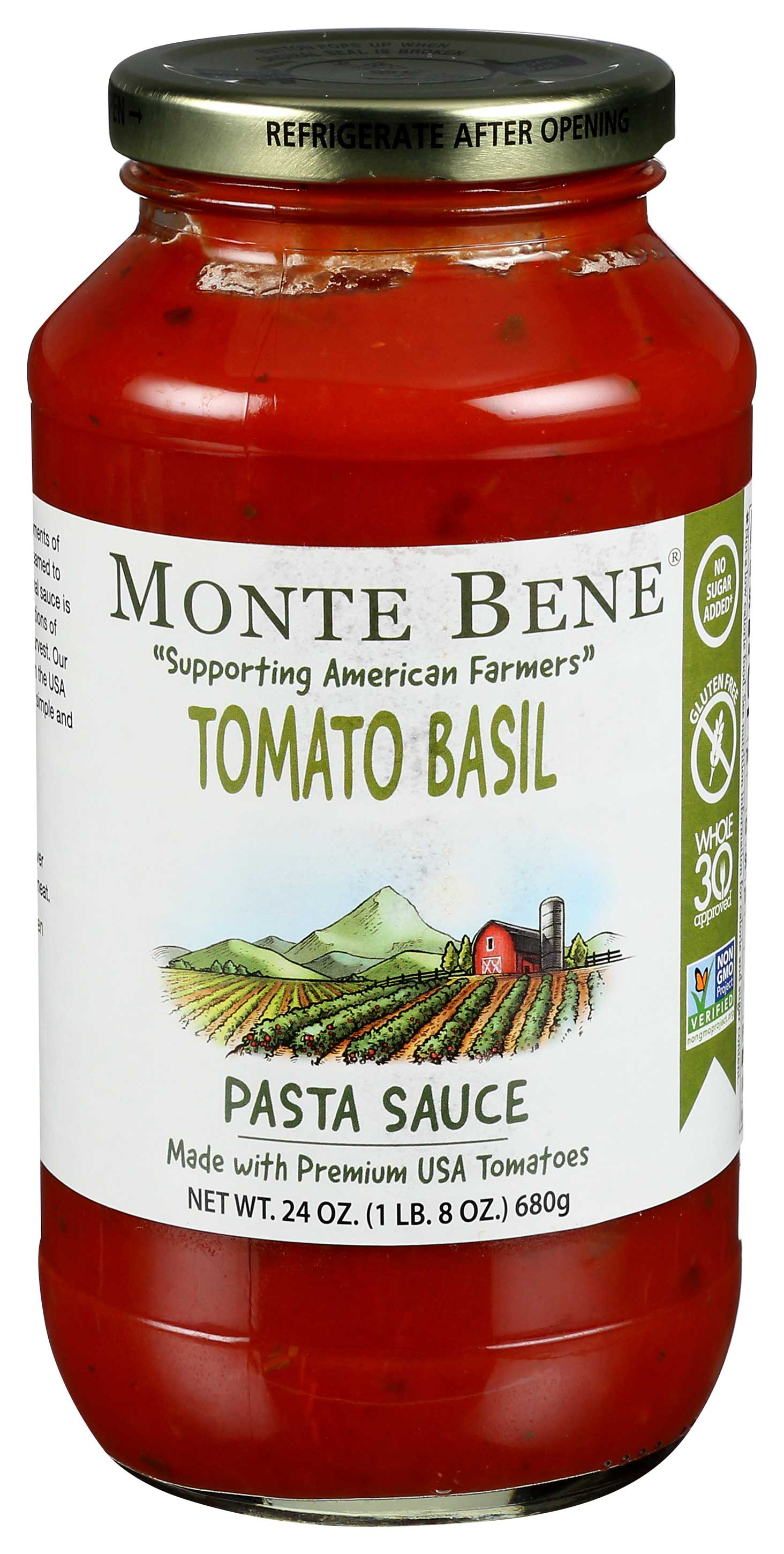 Monte Bene Tomato Basil Pasta Sauce | FoodServiceDirect