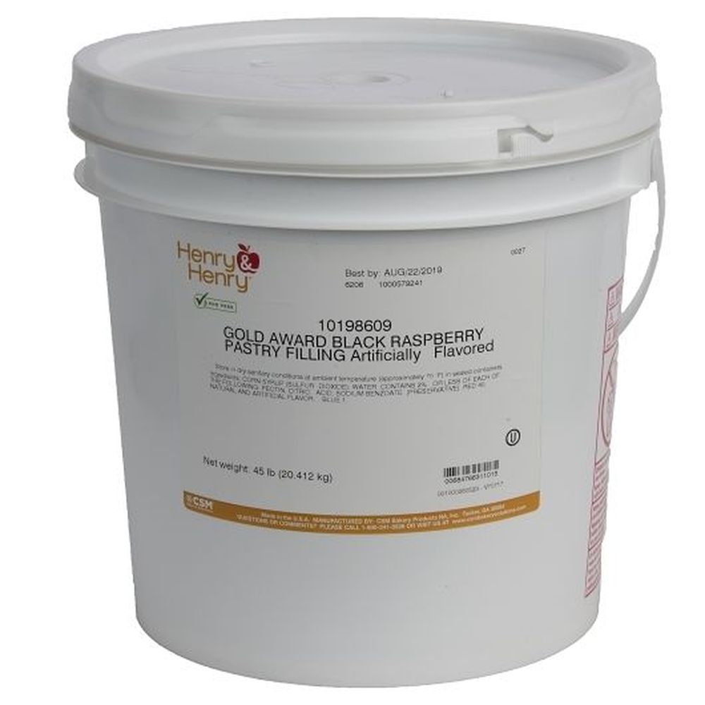 Henry and Henry Black Raspberry Pastry Filling, 45 Pound