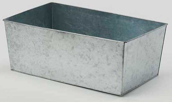 American Metalcraft Silver Galvanized Steel Full Size Rectangular ...