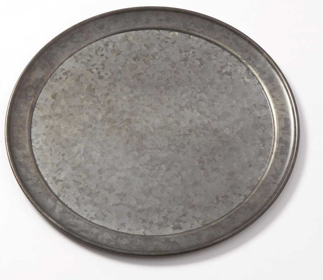 American Metalcraft Onyx Galvanized Aluminum Wide Rim Pan, 10 inch Dia ...