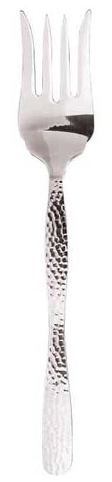 American Metalcraft Stainless Steel Hammered Finish Cold Meat Fork, 11 ...