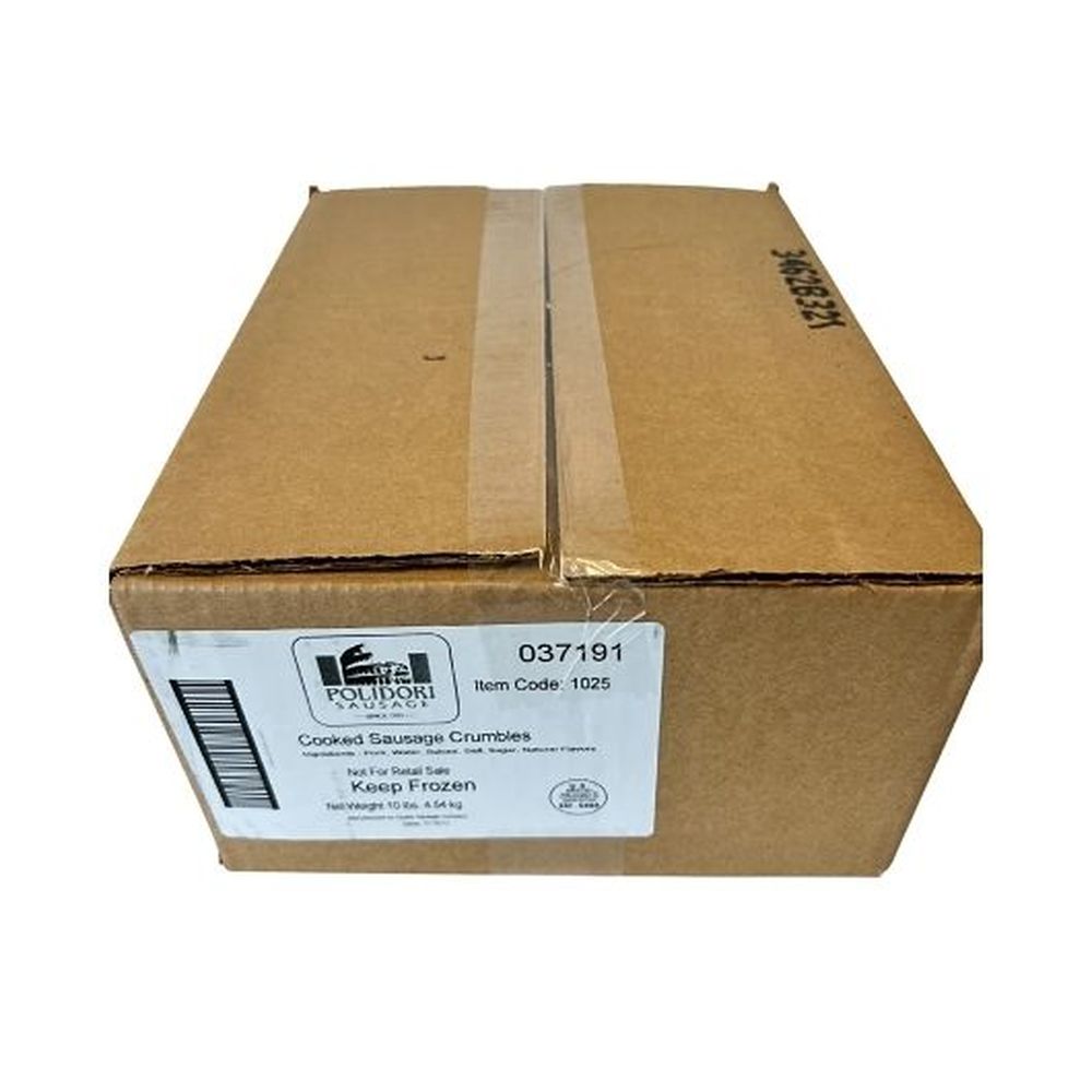 Polidori Sausage Cooked Crumble Breakfast Sausage, 5 Pound -- 2 per case