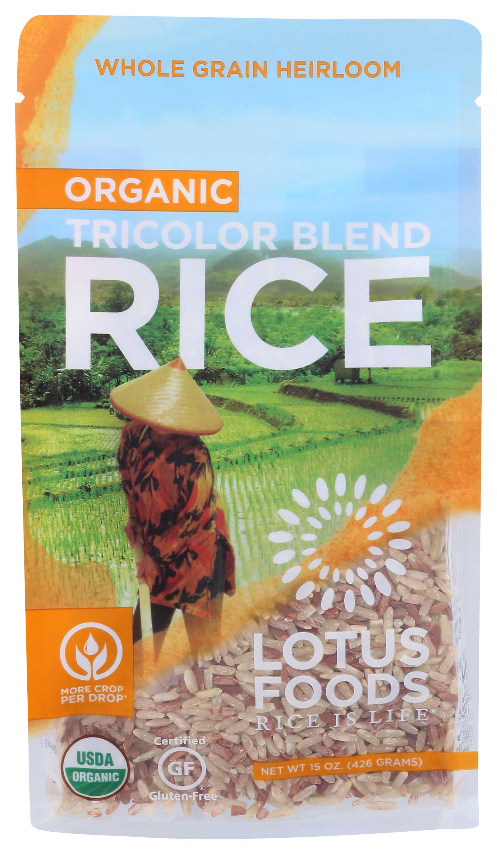 Lotus Organic Volcano Rice, 15 Ounce -- 6 per case.