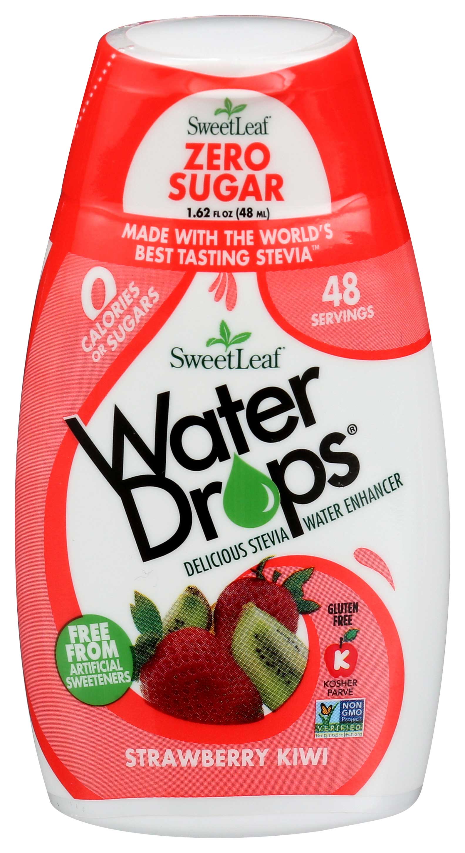 Sweetleaf Water Drops Strawberry Kiwi Stevia Water Enhancer, 1.62 Fluid ...