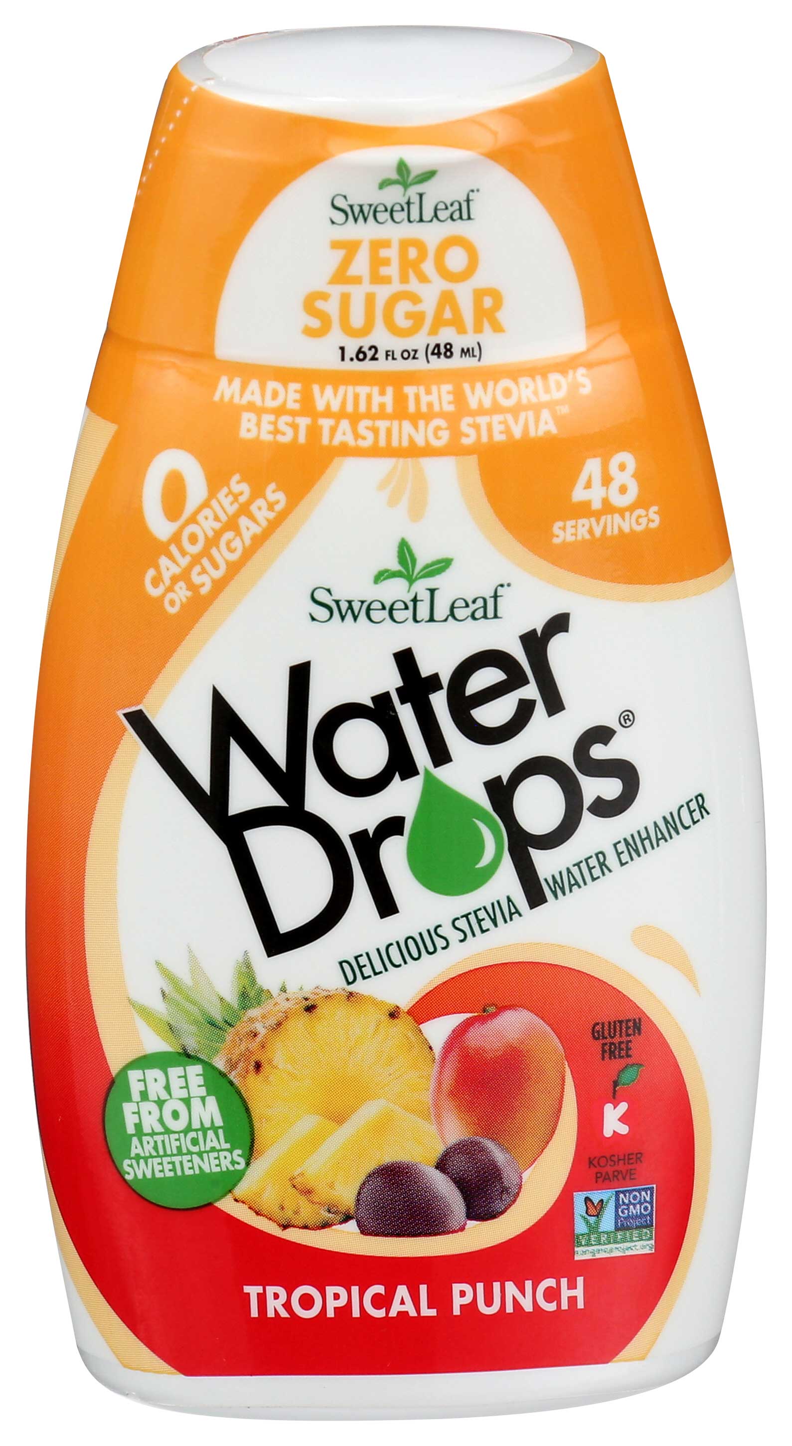 Sweetleaf Water Drops Tropical Punch Stevia Water Enhancer, 1.62 Fluid ...