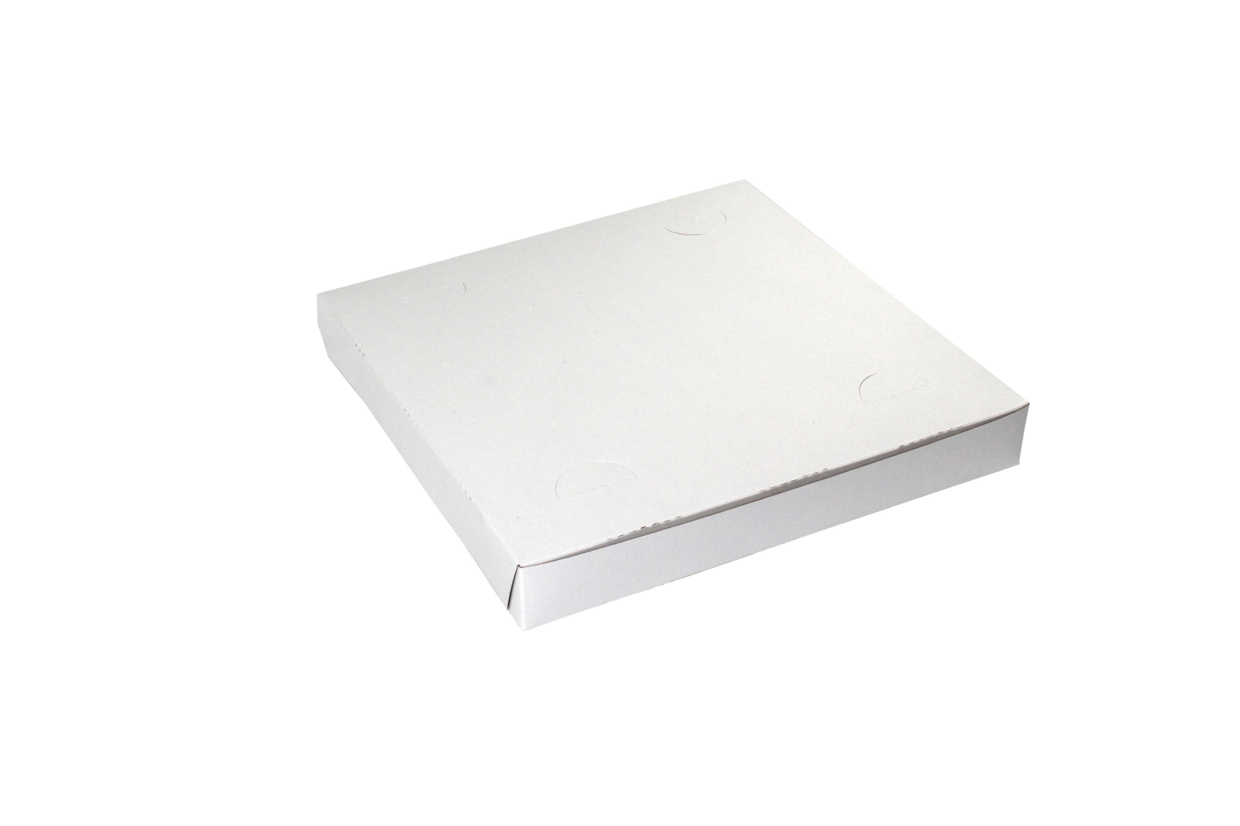 Boxit Lock Corner One Piece White Pizza Box, 12 x 12 x 1.5 inch -- 100 ...