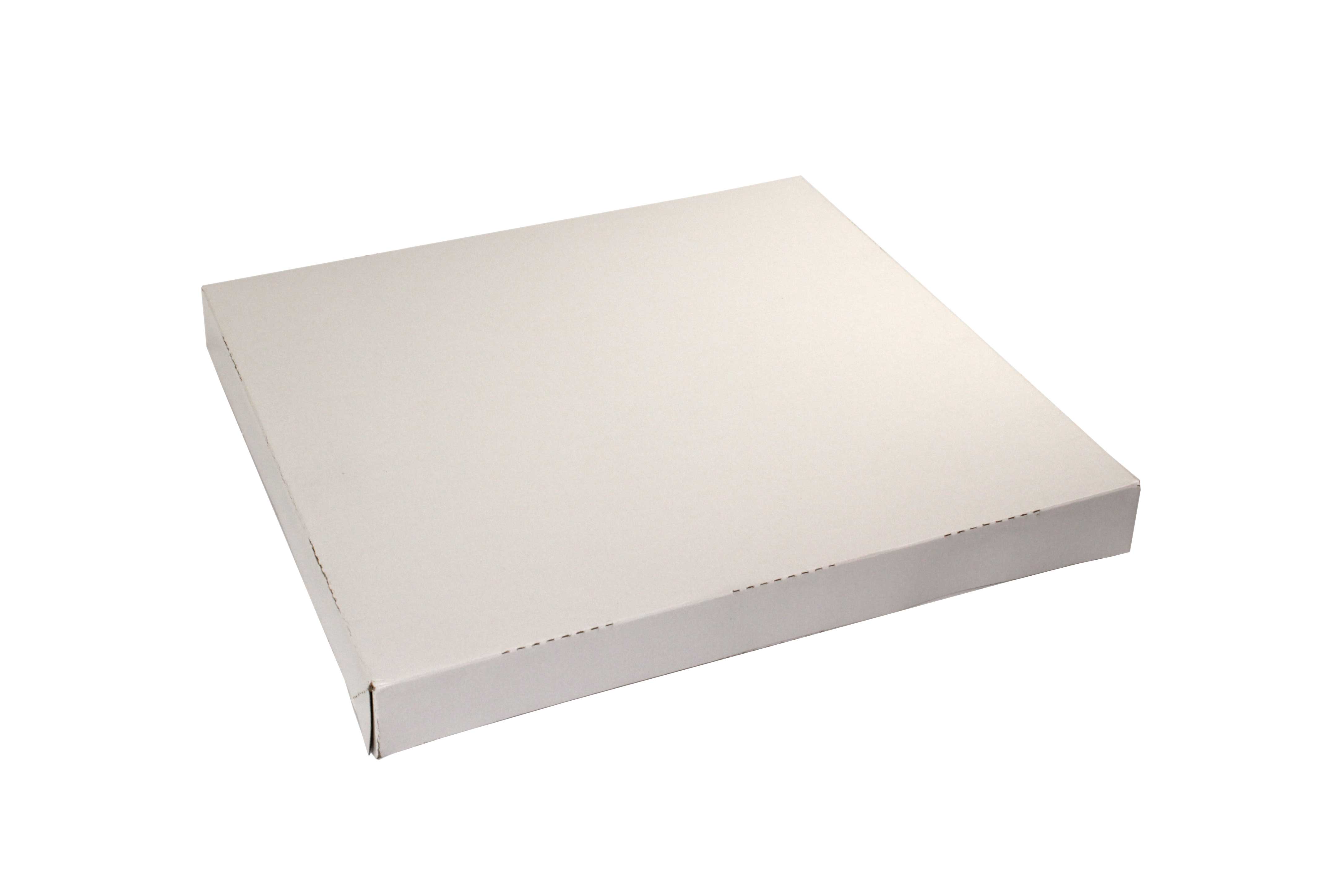 Boxit 4 Corner Automatic One Piece White Pizza Box, 14 x 14 x 1.5 inch ...