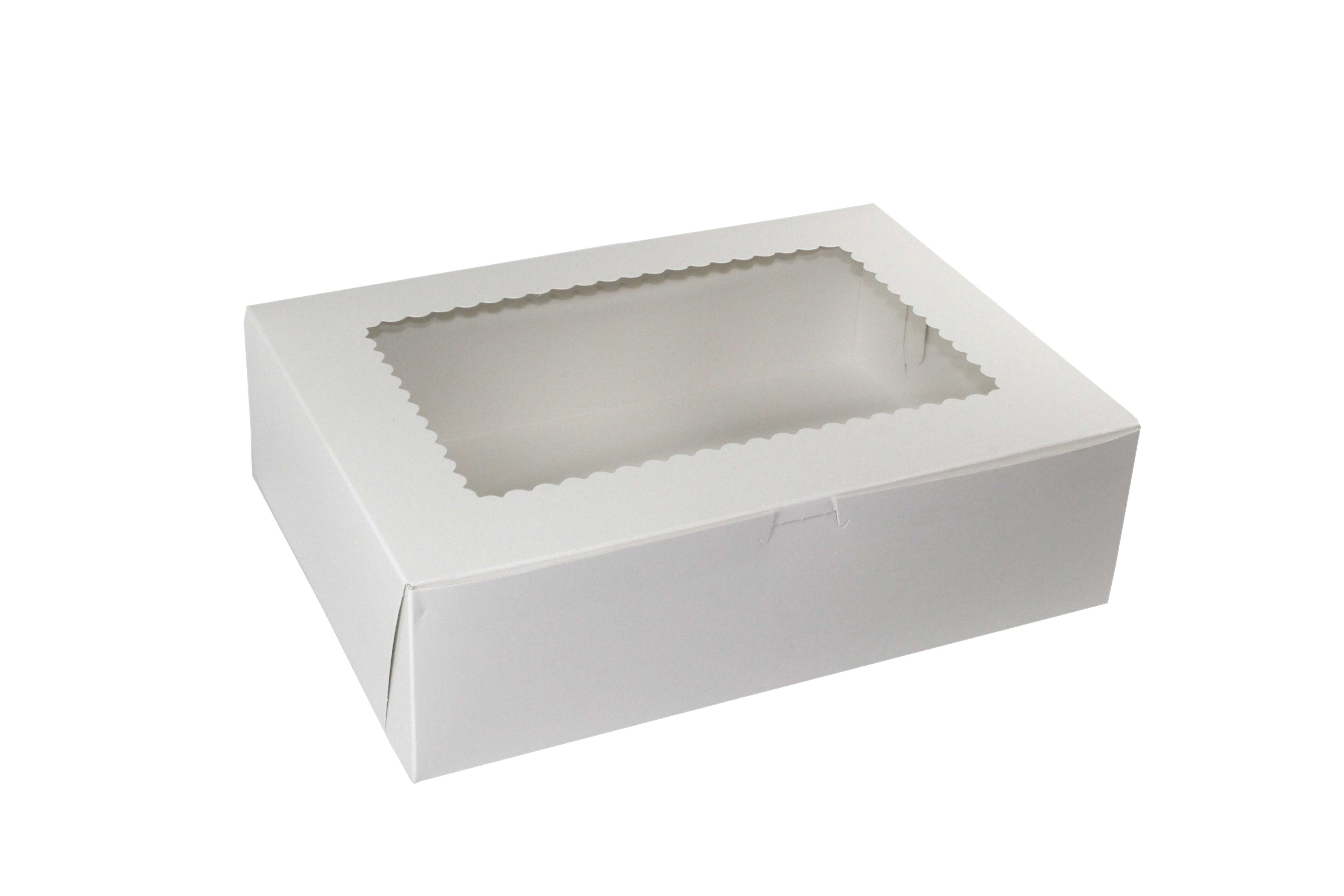 BOXit Corporation Windowed White Bakery Boxes Case | FoodServiceDirect