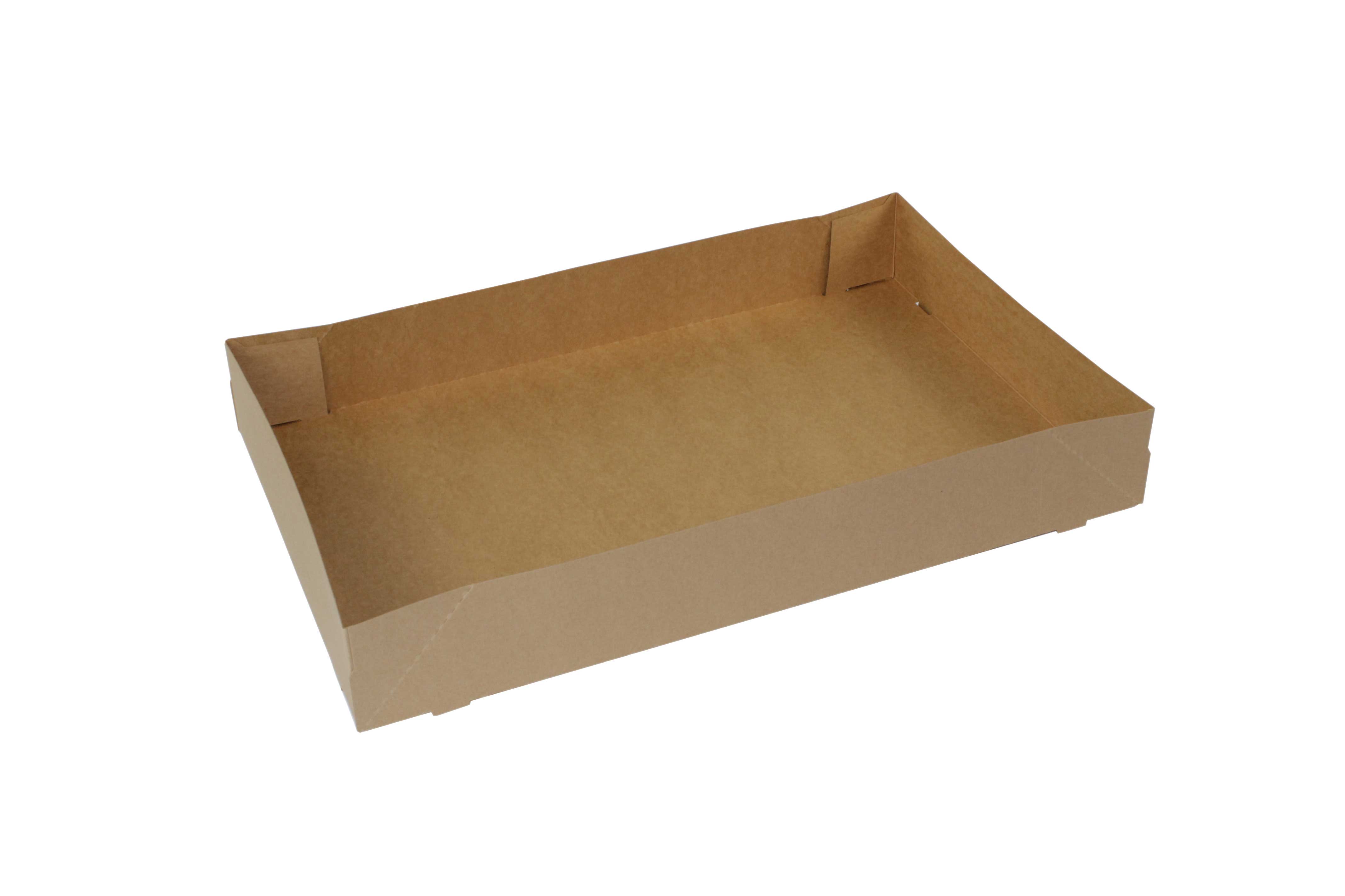 Boxit 4 Corner Glued Kraft SUS Automatic Donut Tray, 17.25 x 11 x 2.5 ...