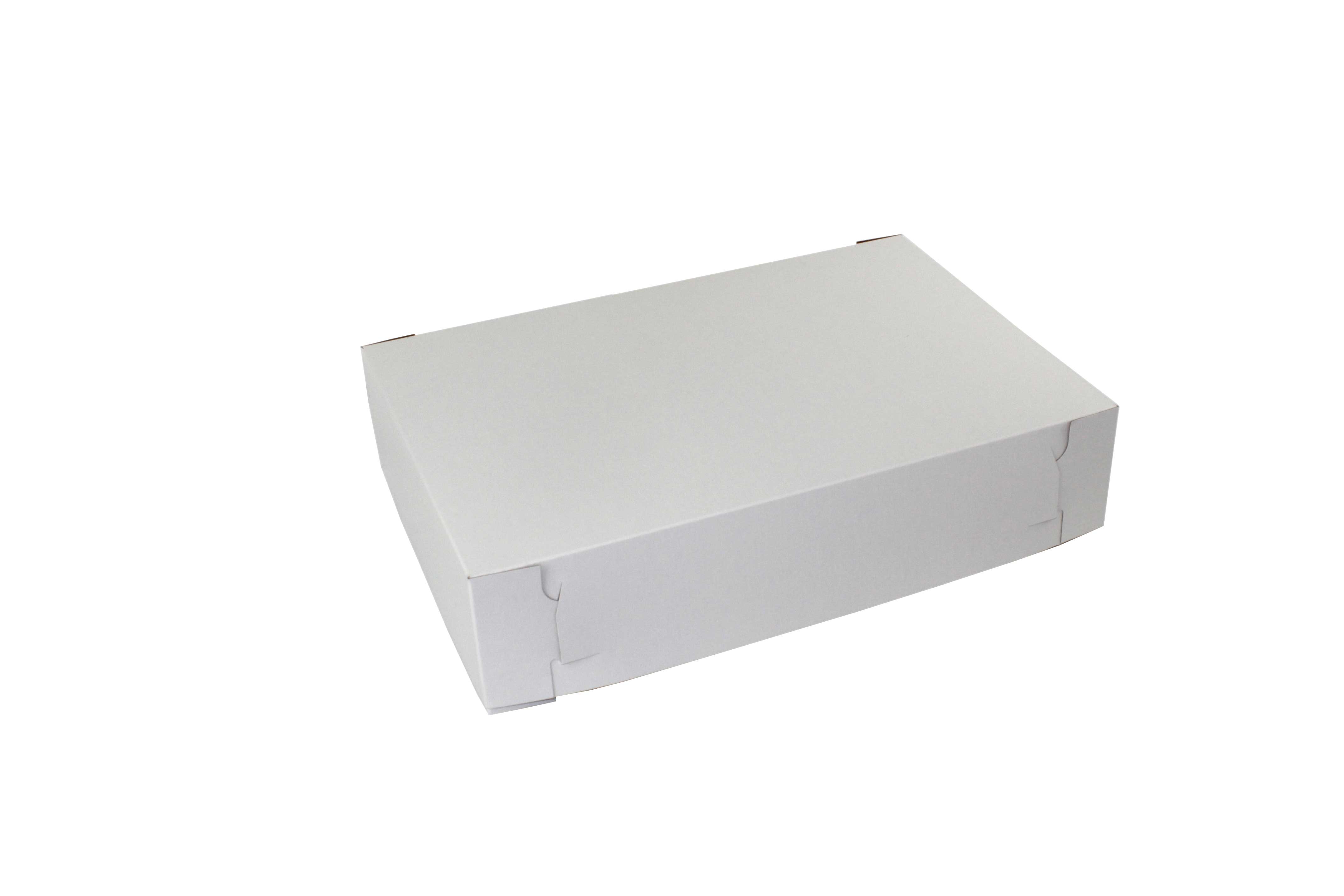 Boxit White Two Piece Lock Corner Donut Box, 16 x 11 x 3.5 inch -- 100 ...