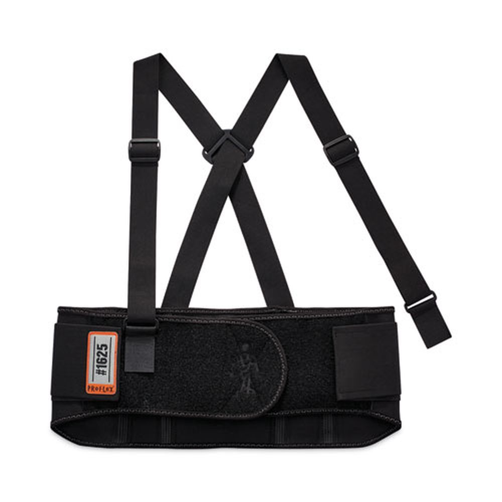 Ergodyne Proflex 1625 Black Large Elastic Back Support Brace 34 To 38 Inch Waist