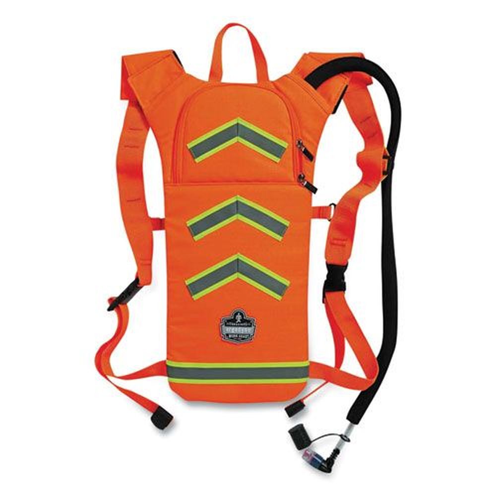 ergodyne Chill Its 5155 Hi-Vis Orange Low Profile Hydration Pack, 2 Liter Capacity