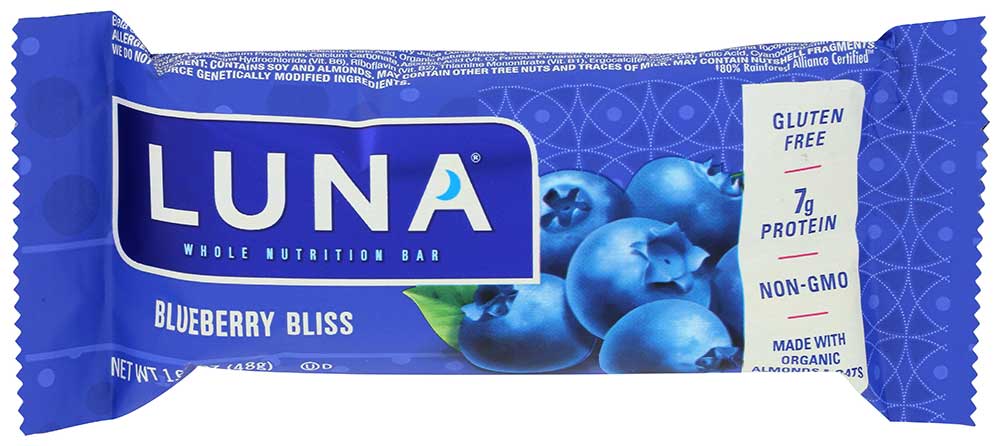 Luna Blueberry Bliss Bar, 1.69 Ounce -- 15 per case