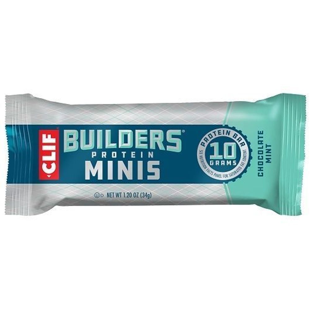 Clif Builders Minis Chocolate Mint Protein Bar, 10 count -- 6 per case