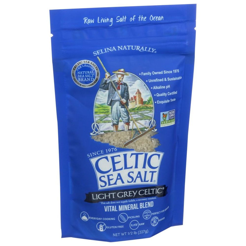 Celtic Sea Salt Selina Naturally Light Grey Celtic Sea Salt, 0.5 Pound ...