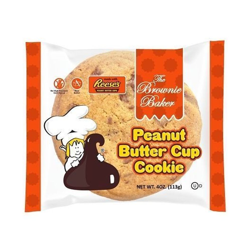 The Brownie Baker Peanut Butter Cup Cookie, 4 Ounce -- 12 per case
