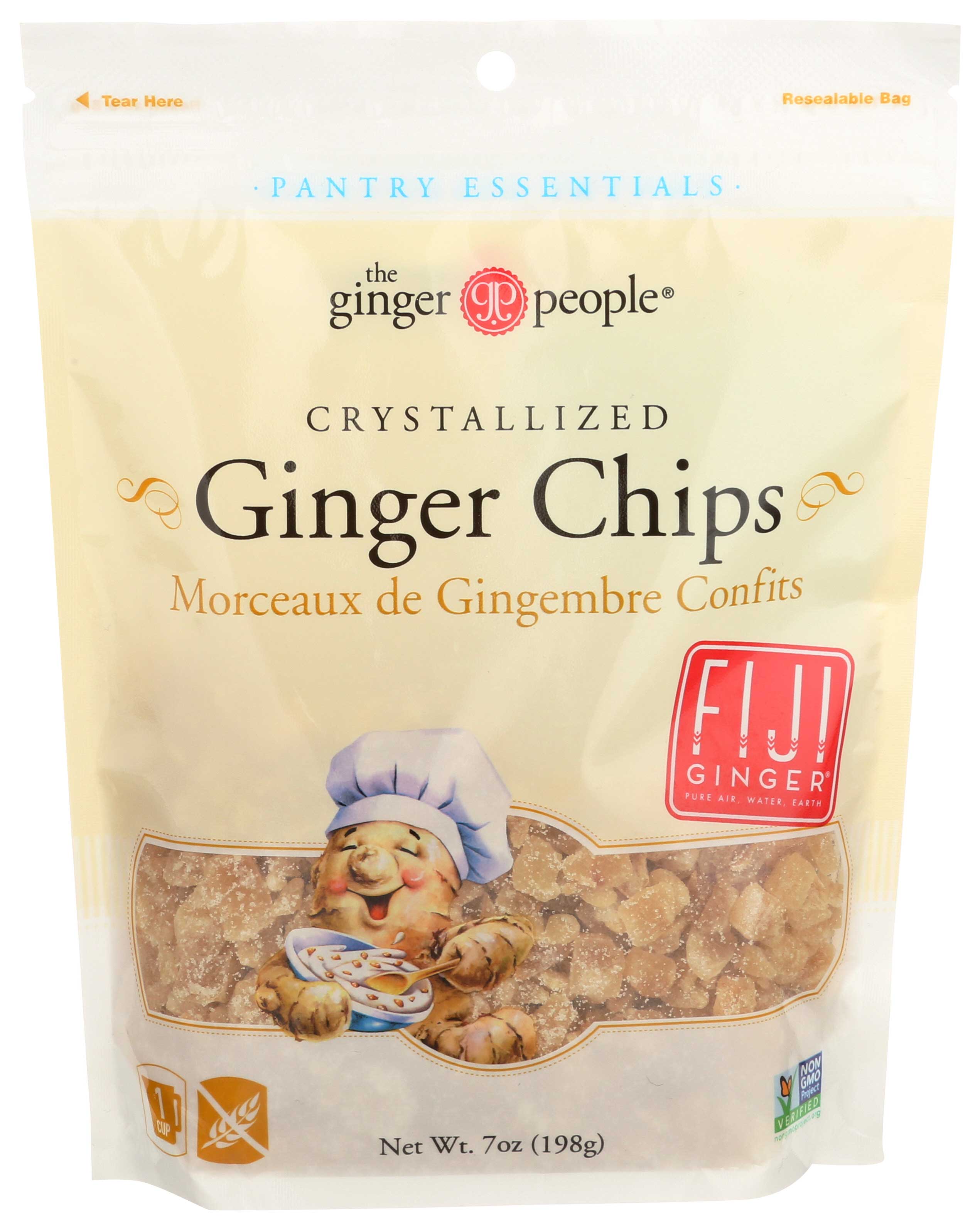 The Ginger People Crystallized Ginger Chips, 7 Ounce -- 12 per case