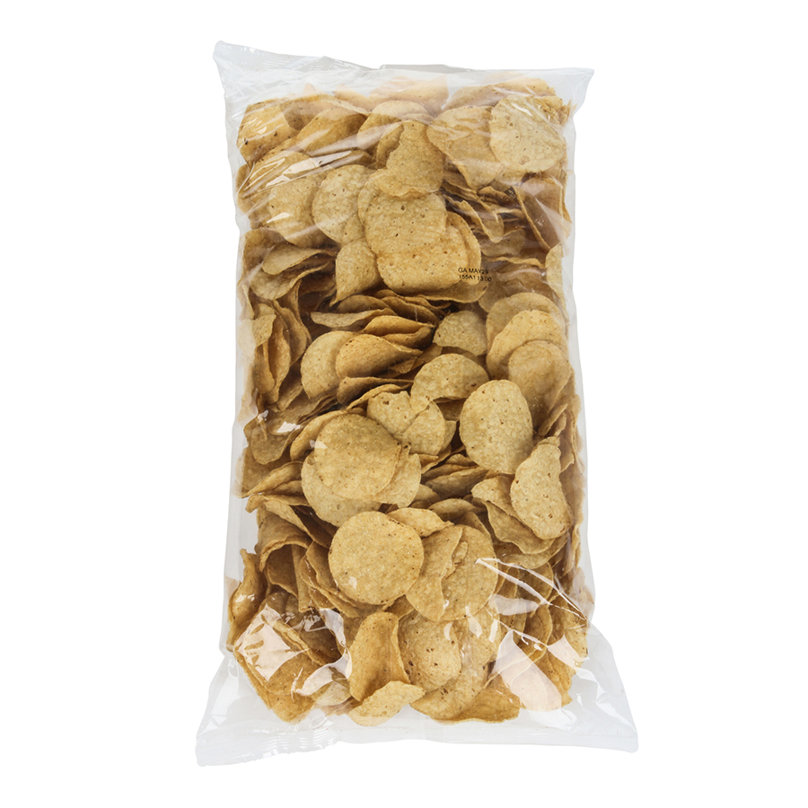 Mission Foods White Round No Salt Tortilla Chips Case | FoodServiceDirect
