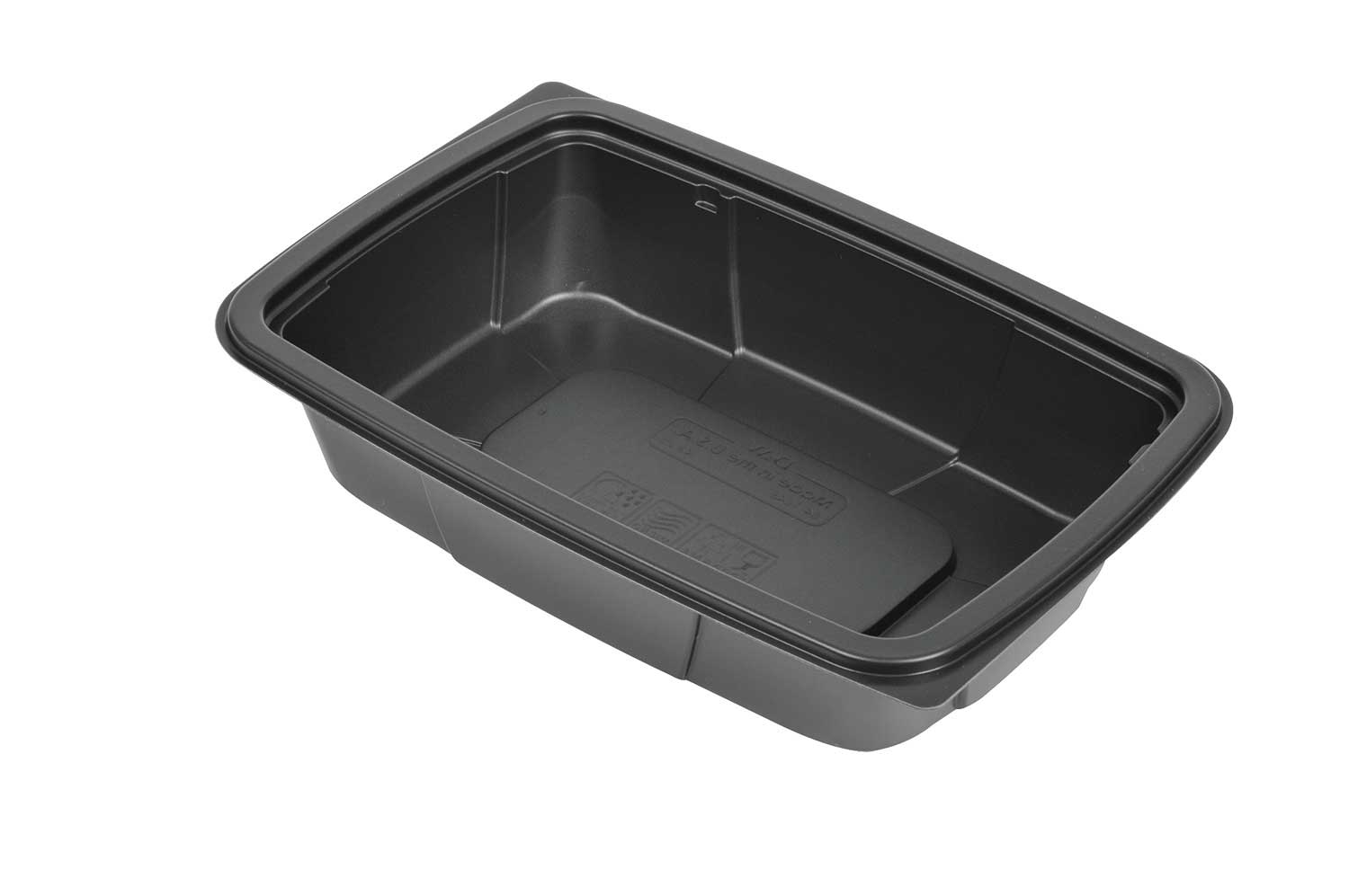 D&W Fine Pack Oblong Flat Rim Entree Container, 48 Ounce -- 240 per case