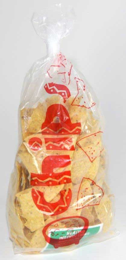 Pak Sher Plastic Clear Chip Bag, 6 x 5 x 17 inch -- 500 per case.