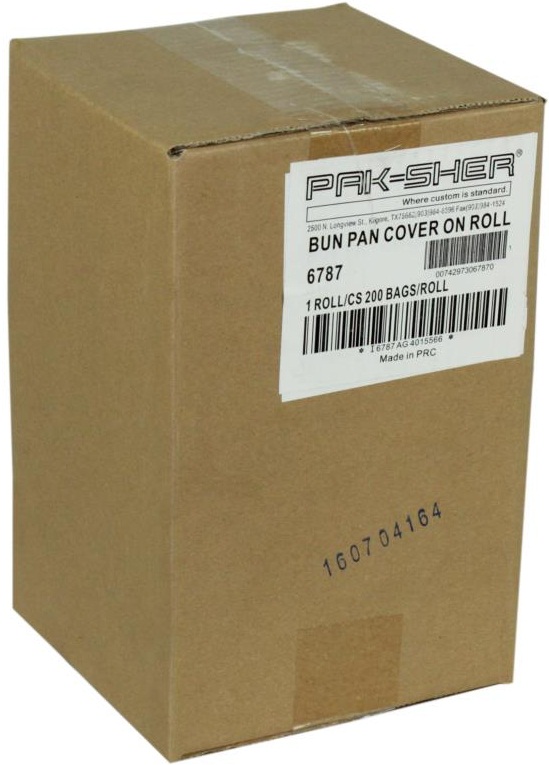 Pak Sher Clear Bun Pan Bag Roll -- 200 per case. | FoodServiceDirect ...
