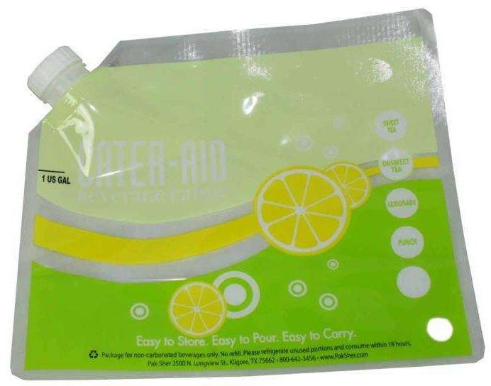 Pak Sher Cater Aid Stock Print Beverage Caddy, 1 Gallon -- 50 per case