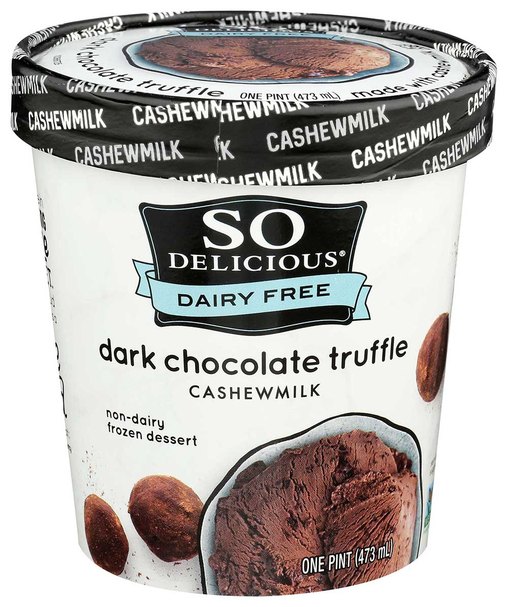 So Delicious Dark Chocolate Truffle Cashewmilk Non Dairy Dessert ...