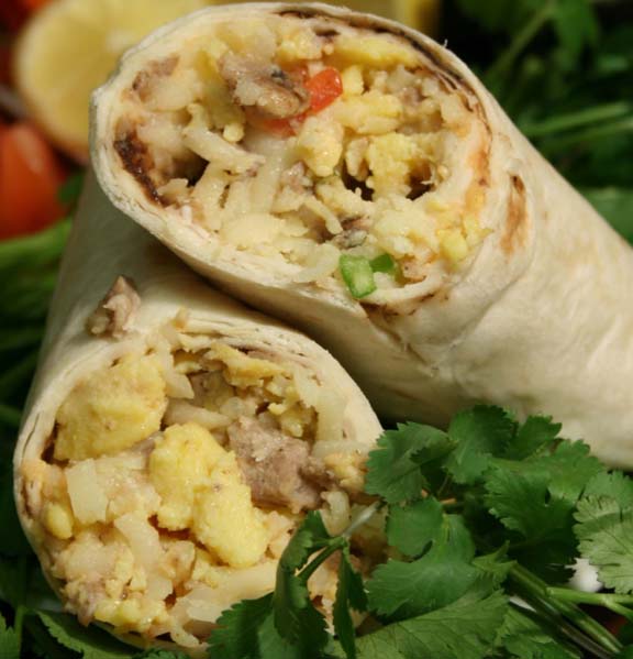 Tres Picosos Potato Egg Sausage Chile Burrito Case | FoodServiceDirect